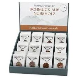 Sortiment Alpenl&auml;ndischer Nussholz Anh&auml;nger, R416