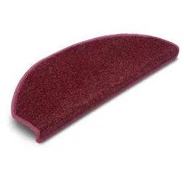 Stufenmatte Hanse Home EXCLUSIV "Liberty", rot, B:28cm H:7mm L:65cm, Polypropylen, Teppiche, Uni, robust, kr&auml;ftige Farben, Meliert, Treppe, Gekettelt, 15 er Set