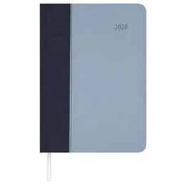 Buchkalender Premium Air blau-azur 2026 - B&uuml;ro-Kalender A5