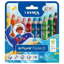 LYRA PET LYRA Aquarellstifte Groove Triple 1 10 St&uuml;ck Kartonetui