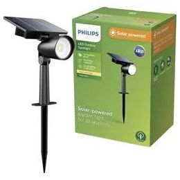 Philips LED 929004632501 Ashlyn Solar-Au&szlig;enstandleuchte LED LED fest eingebaut 1.4W Schwarz