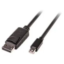 Lindy Mini-DisplayPort / DisplayPort Adapterkabel Mini DisplayPort Stecker, DisplayPort Stecker 3.00m Schwarz 41647
