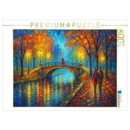 Calvendo Puzzle Die Br&uuml;cke im Park 1000 Teile Lege-Gr&ouml;&szlig;e 64x48cm Foto-Puzzle f&uuml;r gl&uuml;ckliche Stunden