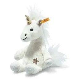 Steiff 067655 - Unica Schlenker-Einhorn, sitzend, wei&szlig;, Pl&uuml;sch, 20 cm