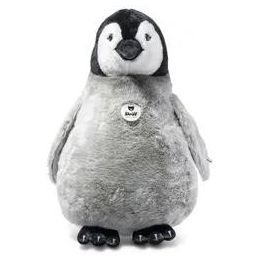 Steiff 075728 - Flaps Pinguin, stehend, grau, Pl&uuml;sch, 60 cm
