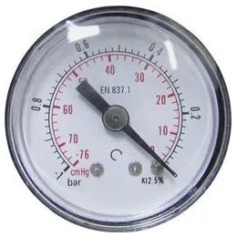 ICH Manometer 306.40.-1 Anschluss (Manometer): R&uuml;ckseite -1 bis 0 bar Au&szlig;engewinde 1/8" 1 St.