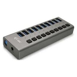 ITEC i-tec U3CHARGEHUB10 USB-Hub 10 Port USB-A USB 3.0 5 GBit/s Grau I-TEC USB 3.0 Charging HUB 10 Port