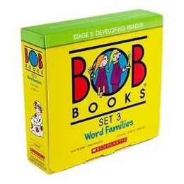 Bob Books - Word Families Box Set Phonics, Ages 4 and Up, Kindergarten, First Grade (Stage 3: Developing Reader)