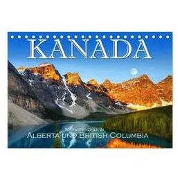 Kanada, Touristenziele in Alberta und British Columbia (Tischkalender 2026 DIN A5 quer), Calvendo Monatskalender