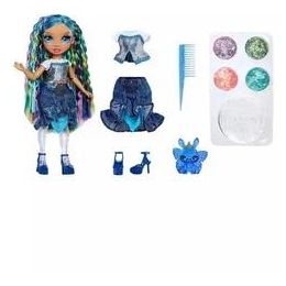 MGA Puppe Rainbow High Shimmers with Slime Fashion Doll Skyler blue
