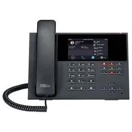 Auerswald COMfortel D-400 Schnurgebundenes Telefon, VoIP Anrufbeantworter, Freisprechen, PoE, Headsetanschluss Touch-Farbdisplay Schwarz