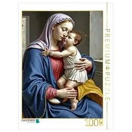 Calvendo Puzzle Inspiriert von Sandro Botticelli/Madonna mit Kind (ca. 1490) 1000 Teile Lege-Gr&ouml;&szlig;e 64x48cm Foto-Puzzle f&uuml;r gl&uuml;ckliche Stunden