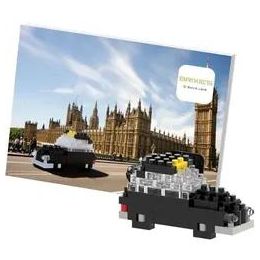 BRIXIES 220036 - Postkarte London Taxi, 3D Konstruktionsbausatz aus Ministeinen, 77 Teile