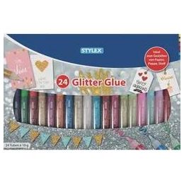 Stylex Glitter Glue, 24 Tuben &agrave; 10 g