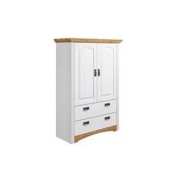 W&auml;scheschrank OTTO HOME "Konrad", wei&szlig; (wei&szlig;, natur), B:94cm H:132cm T:39cm, Massivholz, Schr&auml;nke, aus massiver Kiefer, mit viel Stauraum