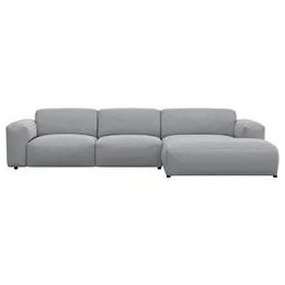 Ecksofa FLEXLUX "Lucera bequem und komfortabel durch hochwertigen Sitzaufbau, L-Form", grau (sophisto grau), B:319cm H:73cm T:171cm, 100% Polyester, Sofas, Ecksofa, modern & anschmiegsam, Kaltschaum, Stahl-Wellenunterfederung