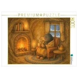 Calvendo Puzzle Kaminzauber mit Maulwurfsmoment 1000 Teile Lege-Gr&ouml;&szlig;e 64x48cm Foto-Puzzle f&uuml;r gl&uuml;ckliche Stunden