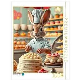 Calvendo Puzzle Backe, backe Hase. Ein zuckers&uuml;&szlig;er Hase 1000 Teile Lege-Gr&ouml;&szlig;e 64x48cm Foto-Puzzle f&uuml;r gl&uuml;ckliche Stunden