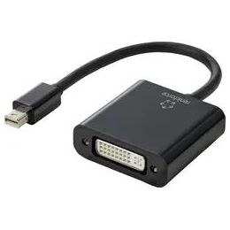 Renkforce RF-4769258 DisplayPort / DVI Adapter [1x Mini-DisplayPort Stecker - 1x DVI-Buchse 24+5pol.] Schwarz PVC-Mantel 15.00 cm