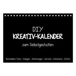 Bastelkalender: DIY Kreativ-Kalender -schwarz- (Tischkalender 2026 DIN A5 quer), Calvendo Monatskalender