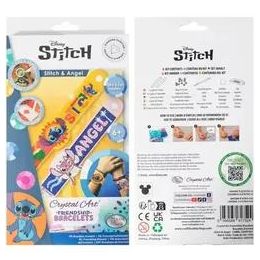 CRAFT Buddy CABRL-32DNY001 - Crystal Art Friendship Bracelets, Disney Stitch & Angel, Freundschaftsarmb&auml;nder