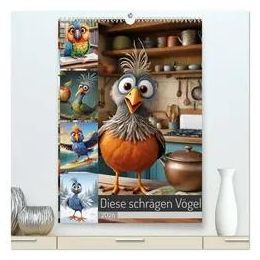 Calvendo Diese schr&auml;gen V&ouml;gel (hochwertiger Premium Wandkalender 2026 DIN A2 hoch), Kunstdruck in Hochglanz
