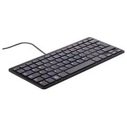 Raspberry Pi&reg; RPI-KEYB (DE)-BLACK/GREY USB Tastatur Deutsch, QWERTZ Schwarz, Grau USB-Hub