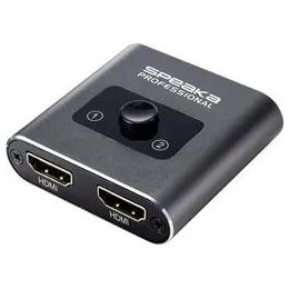 SpeaKa Professional SP-BDS-120 1+2 Port HDMI-Switch UHD 4K @ 60Hz