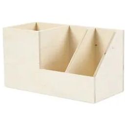 Creativ Company Holzkasten/Utensilien-Box, H 11 cm, T 9,8 cm, B 20 cm, 1 Stk