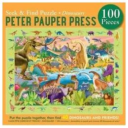 Dinosaurs Seek & Find 100-Piece Jigsaw Puzzle