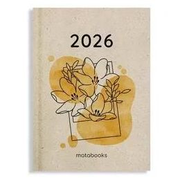 Matabooks &ndash; A6 Kalender Samaya 2026 Farbe: Yellow (DE/EN)