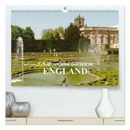 Calvendo Schl&ouml;sser und G&auml;rten in England (hochwertiger Premium Wandkalender 2026 DIN A2 quer), Kunstdruck in Hochglanz