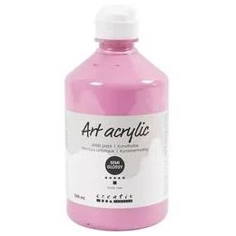 Creativ Company Acrylfarbe, Mattgl&auml;nzend, Deckend, Staubros&eacute;, 500 ml/ 1 Fl.