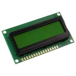 DISPLAY ELEKTRONIK LCD-Display Gelb-Gr&uuml;n 16 x 2 Pixel (B x H x T) 65.5 x 36.7 x 9.6 mm DEM16226SYH-LY