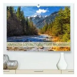 Calvendo Idyllische Landschaften am Tegernsee (hochwertiger Premium Wandkalender 2026 DIN A2 quer), Kunstdruck in Hochglanz