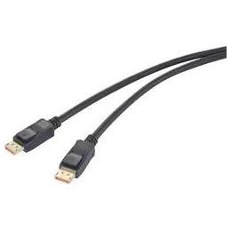 Renkforce DisplayPort Anschlusskabel DisplayPort Stecker 2.00 m Schwarz RF-6562820 8K UHD DisplayPort-Kabel