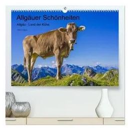 Calvendo Allg&auml;uer Sch&ouml;nheiten Allg&auml;u - Land der K&uuml;he (hochwertiger Premium Wandkalender 2026 DIN A2 quer), Kunstdruck in Hochglanz