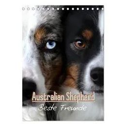 Australian Shepherd - Beste Freunde (Tischkalender 2026 DIN A5 hoch), Calvendo Monatskalender