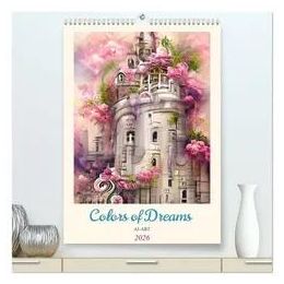 Calvendo Colors of Dreams - AI-ART (hochwertiger Premium Wandkalender 2026 DIN A2 hoch), Kunstdruck in Hochglanz