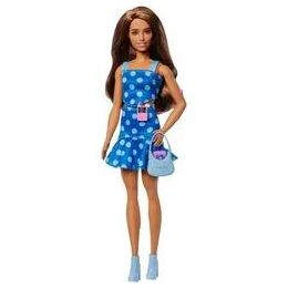 Barbie Fashionistas-Puppe #242 Barbie-Puppe mit Typ-1-Diabetes in gepunktetem Outfit mit Accessoires