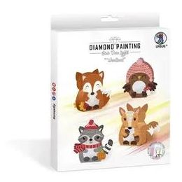 URSUS Kinder-Bastelsets Diamond Painting Mini Deco Lights Woodland