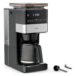 Krups Kaffeemaschine Schwarz, Silber Fassungsverm&ouml;gen Tassen=18 mit Mahlwerk, Display