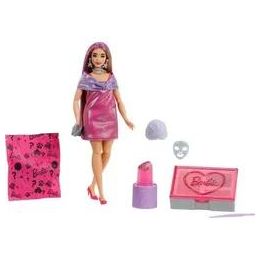 Barbie Party Unboxed Glam Party Serie pinke glitzernde Puppe und Accessoires mit 10 &Uuml;berraschungen