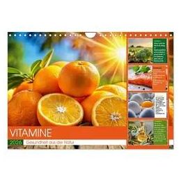 VITAMINE - Gesundheit aus der Natur (Wandkalender 2026 DIN A4 quer), Calvendo Monatskalender