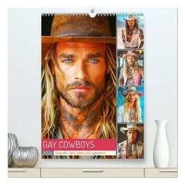 Calvendo Gay Cowboys. Queerdos. Wild, sch&ouml;n und ungez&auml;hmt (hochwertiger Premium Wandkalender 2026 DIN A2 hoch), Kunstdruck in Hochglanz
