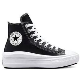 Sneaker Converse "CHUCK TAYLOR ALL STAR MOVE PLATFORM LEATHER", Herren, Gr. 39, schwarz-wei&szlig; (schwarz, wei&szlig;), Synthetik, Schuhe Sneaker