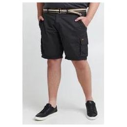 Cargoshorts Blend "BHBrian Big & Tall", Herren, Gr. 5XL, US-Gr&ouml;&szlig;en, schwarz, Web, 97% Baumwolle, 3% Elasthan, unifarben, regular fit kurz, Hosen, Stilvolle Cargo Shorts mit Taschen in gro&szlig;en Gr&ouml;&szlig;en