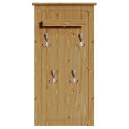 Garderobenpaneel OTTO HOME "Lukas, Paneel, Wandpaneel, Garderobe", beige (natur), B:60cm H:115cm T:12cm, Massivholz, Garderobenpaneele, Garderobenpaneel, aus massiver Kiefer, mit dekorativen Fr&auml;sungen, einer Ablage