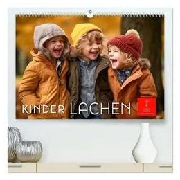 Calvendo Kinder Lachen (hochwertiger Premium Wandkalender 2026 DIN A2 quer), Kunstdruck in Hochglanz