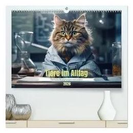 Calvendo Tiere im Alltag (hochwertiger Premium Wandkalender 2026 DIN A2 quer), Kunstdruck in Hochglanz